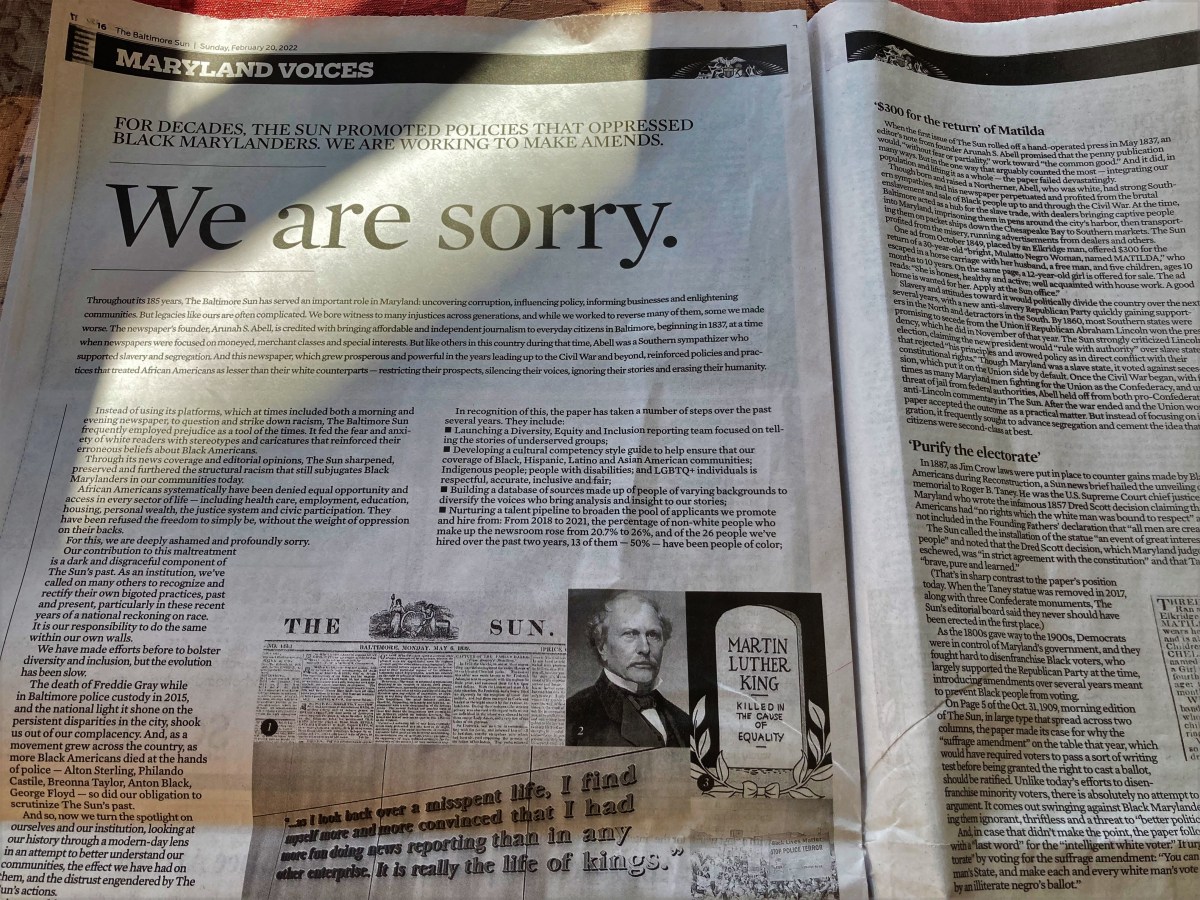 Apology and Response: The Sun’s editorial on its racist legacy, and a ...