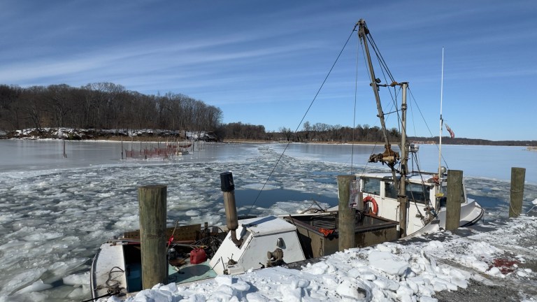 Photos: Chesapeake Bay freeze, Eastern Shore workboats on ice – Dan ...